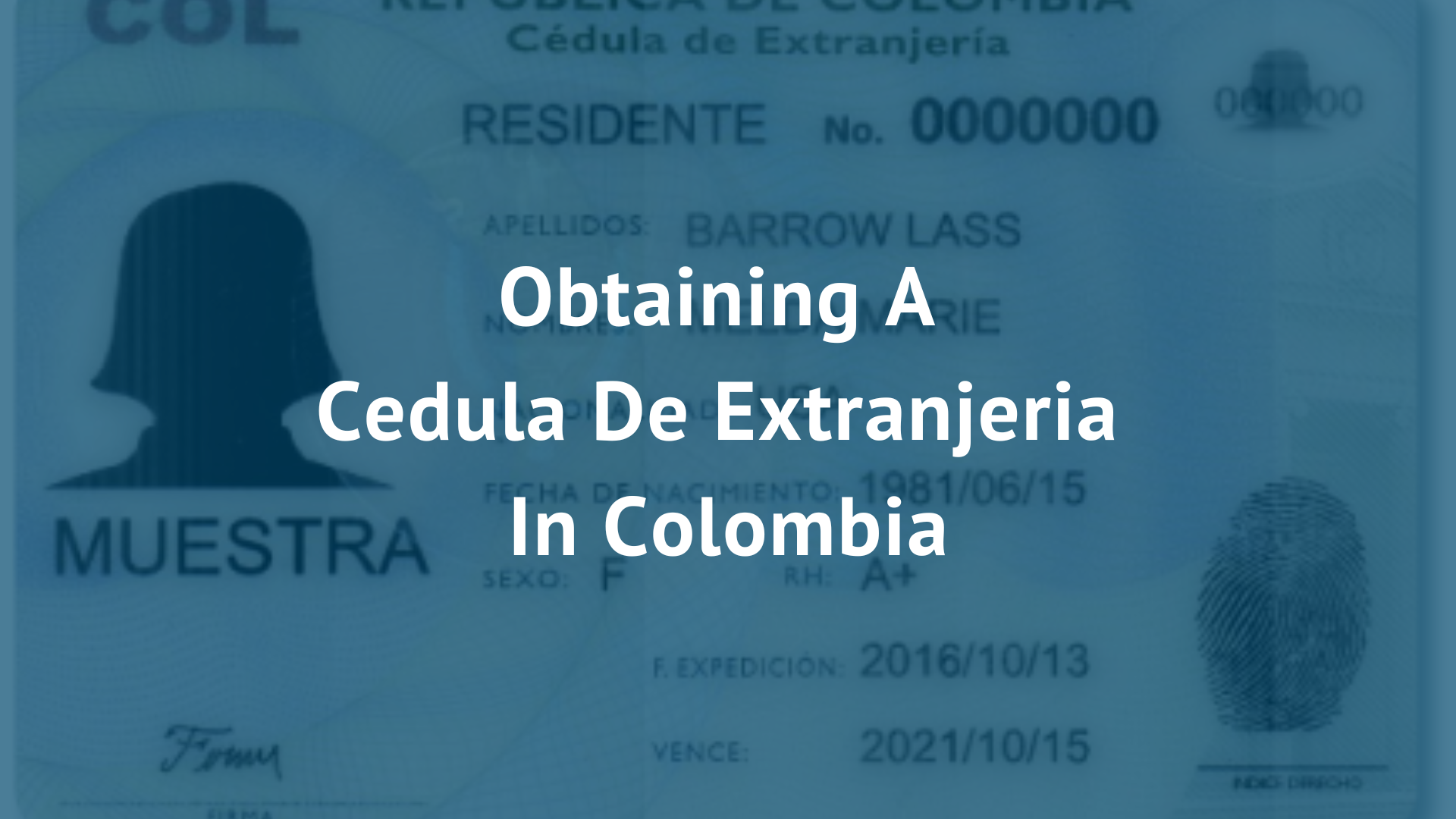 Cédula de extranjería